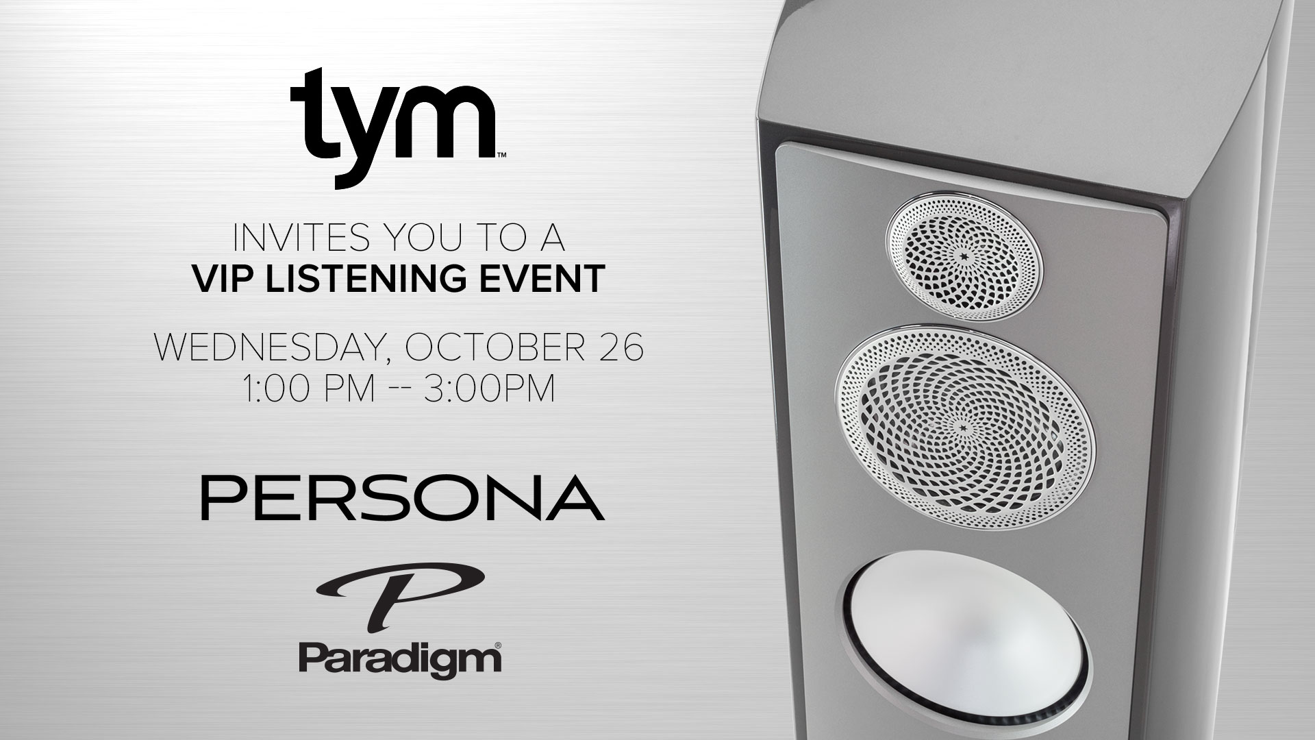 Loudspeaker VIP Listening Event TYM Smart Homes Sandy loudspeaker-vip-listening-event-tym-smart-homes-sandy